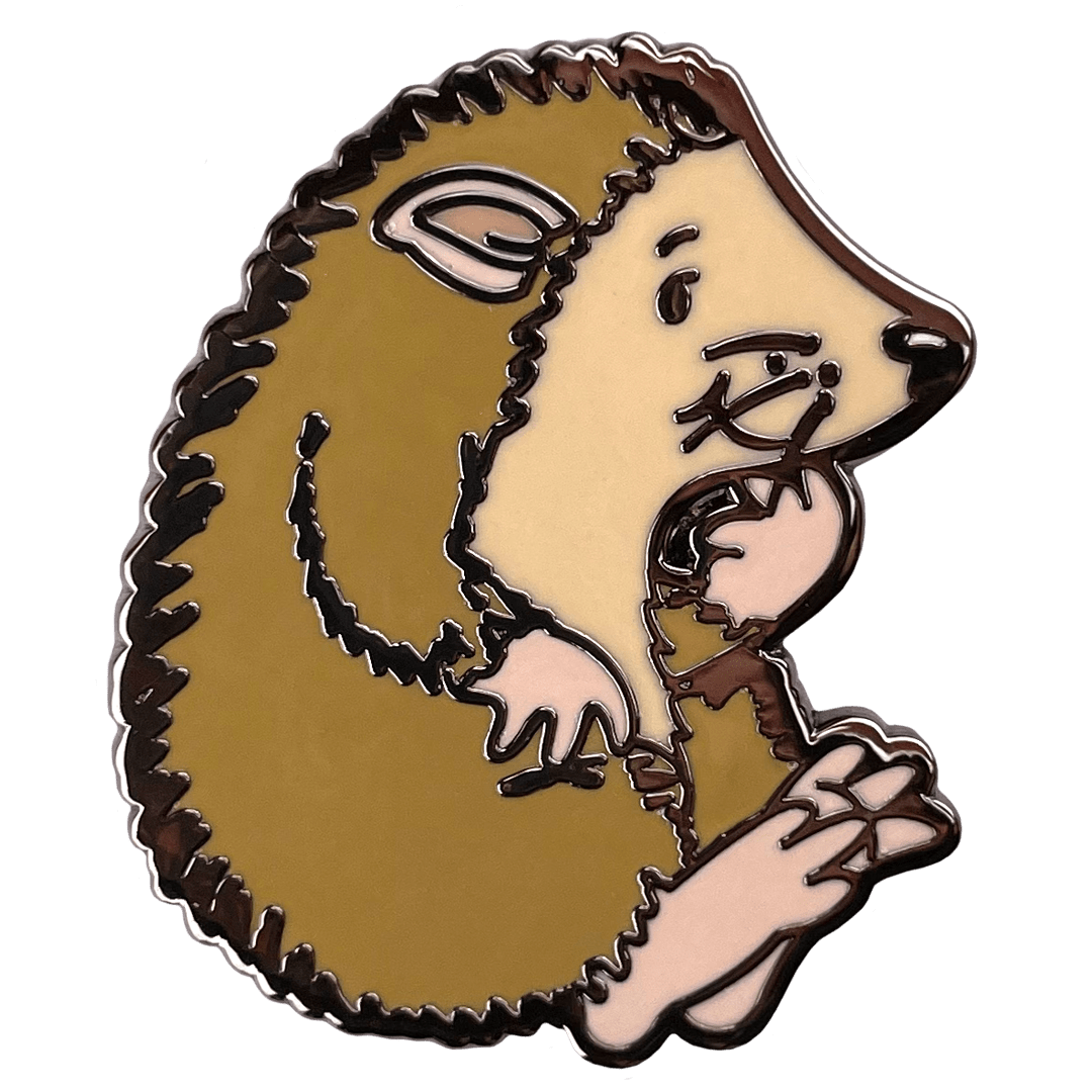 Hedgehog - Percy The Park Keeper pin badge